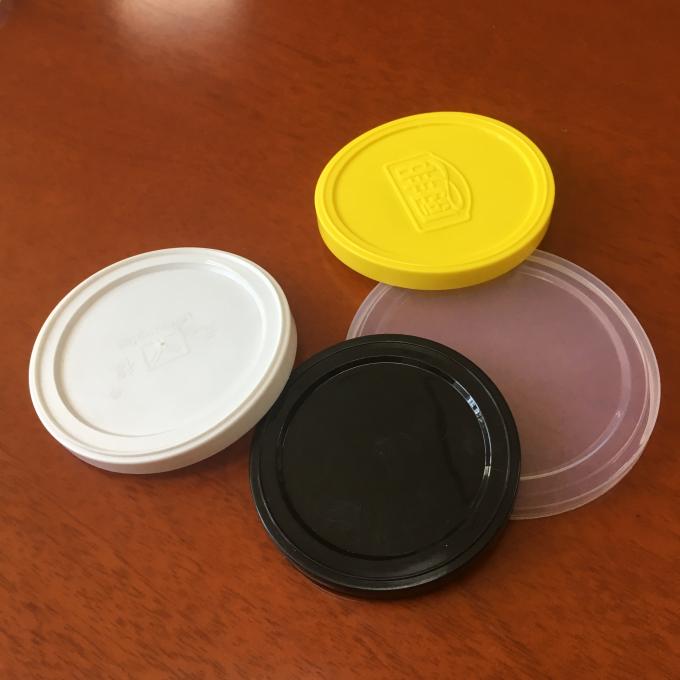83mm Flat Paper LDPE Cylinder Tube PE Plastic Lids