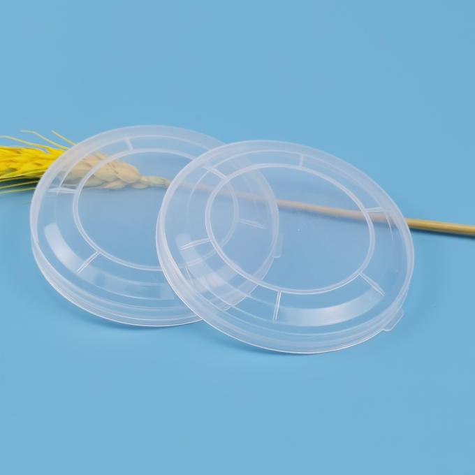 99mm Transparent Flat Dome Paper Can PE Plastic Lids